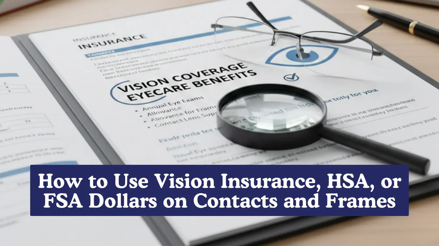 How to Use Vision Insurance, HSA, or FSA Dollars on Contacts and Frames ...