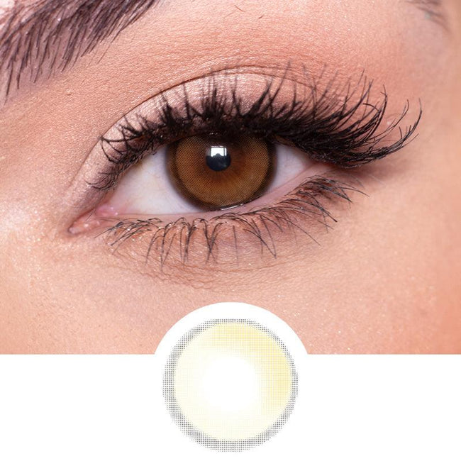 Most Natural Brown Contact Lenses 🤎 Circle Lenses | EyeCandys