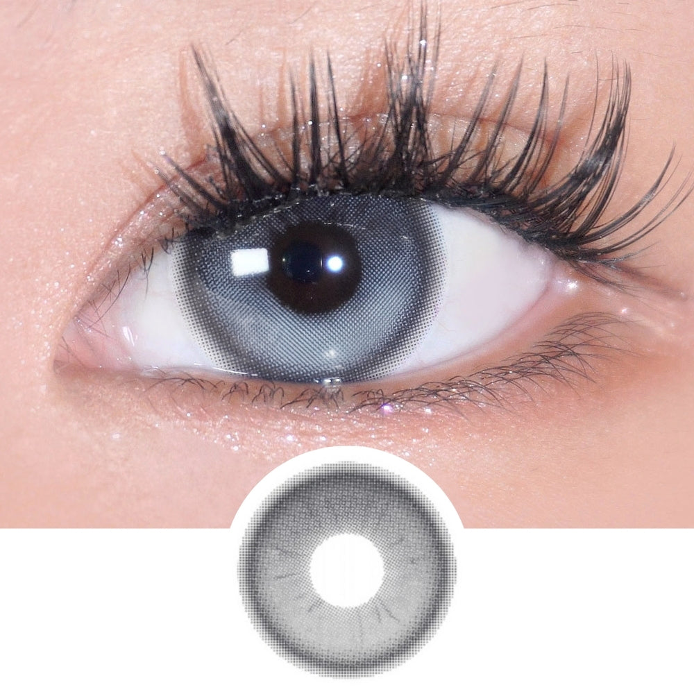EyeCandys Bunnie Milky Ash Grey Colored Contact Lenses