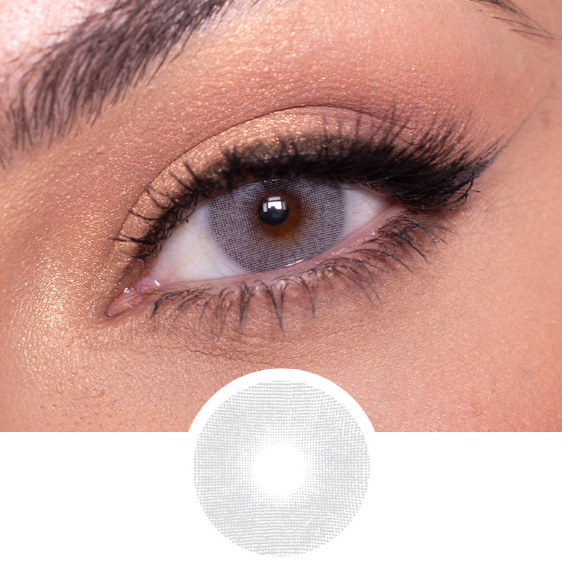 EyeCandys Dare to Be Grey Colour Contact Lenses with Power