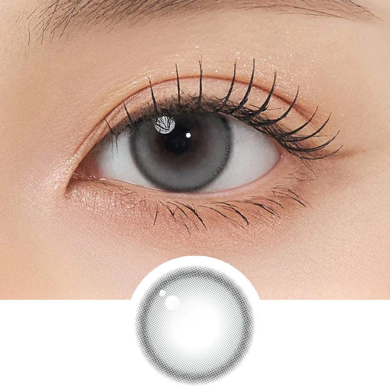 Gemhour Themis Sage Grey Most Natural Colour Contact Lens with Degree ...