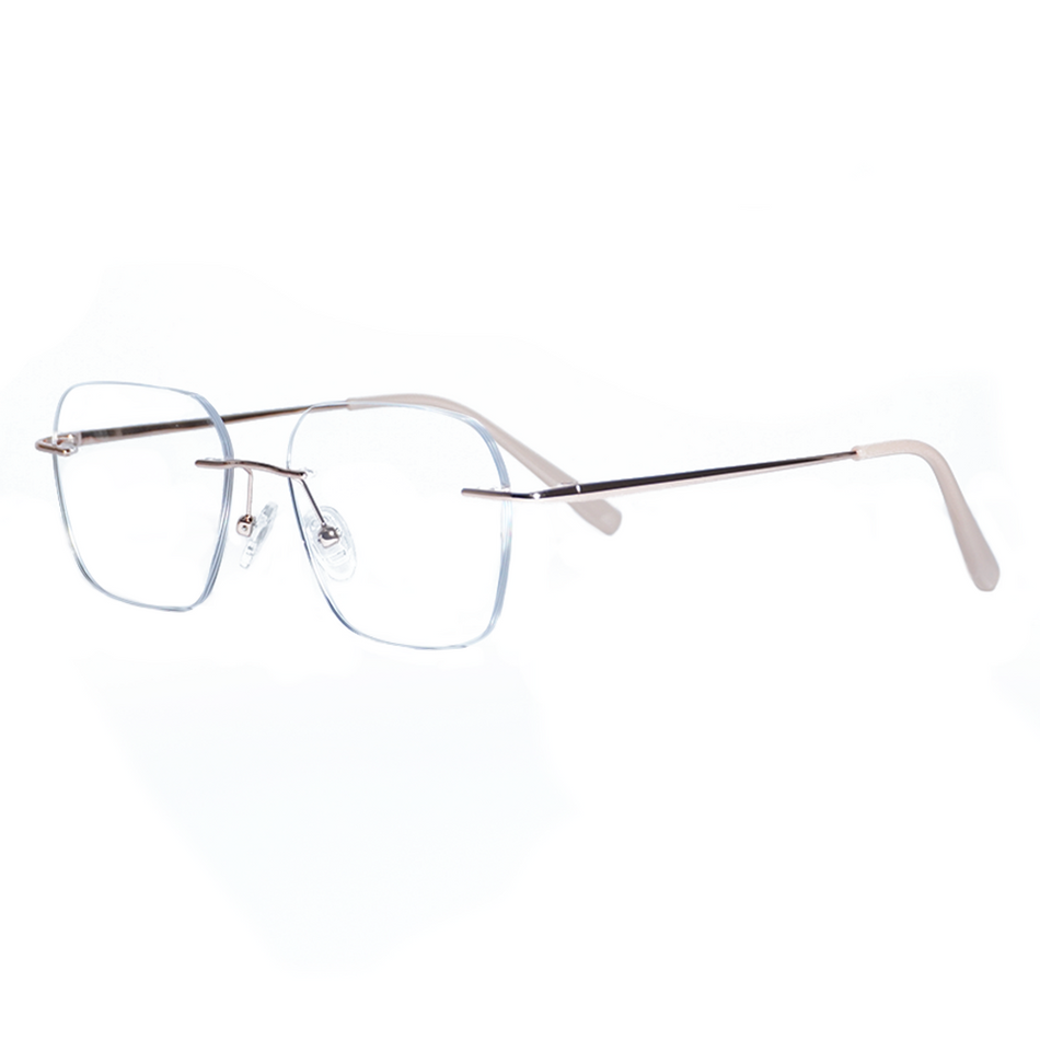 Dusk Rimless Rectangular Glasses – EyeCandys®
