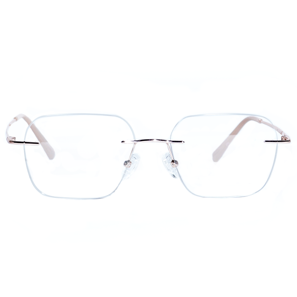 Dusk Rimless Rectangular Glasses – EyeCandys®
