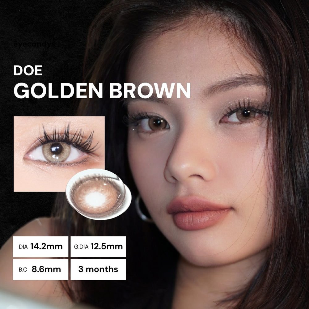 Most Natural Brown Contact Lenses 🤎 Circle Lenses | EyeCandys