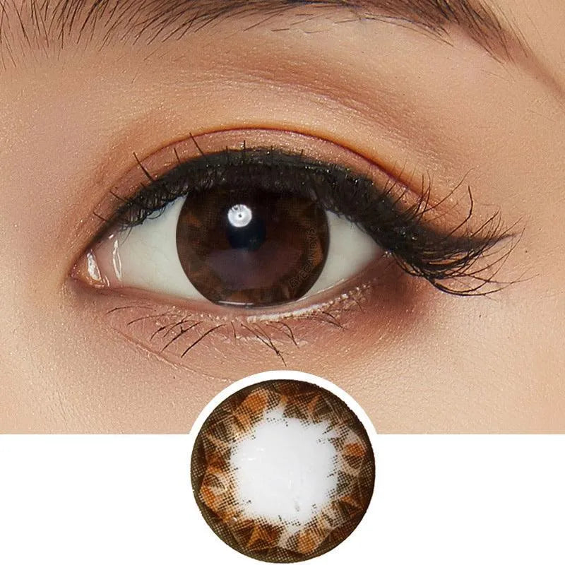 Buy NEO Ruby Queen Brown Colored Contacts for Astigmatism | EyeCandys