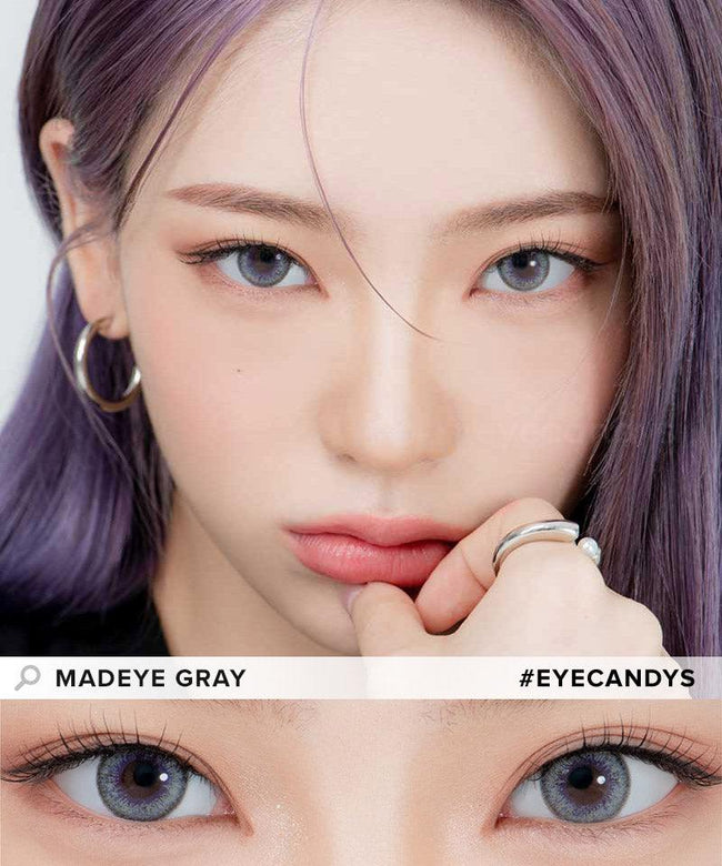 Lensrang Madeye Grey K-Pop Colour Contact Lens – EyeCandys®