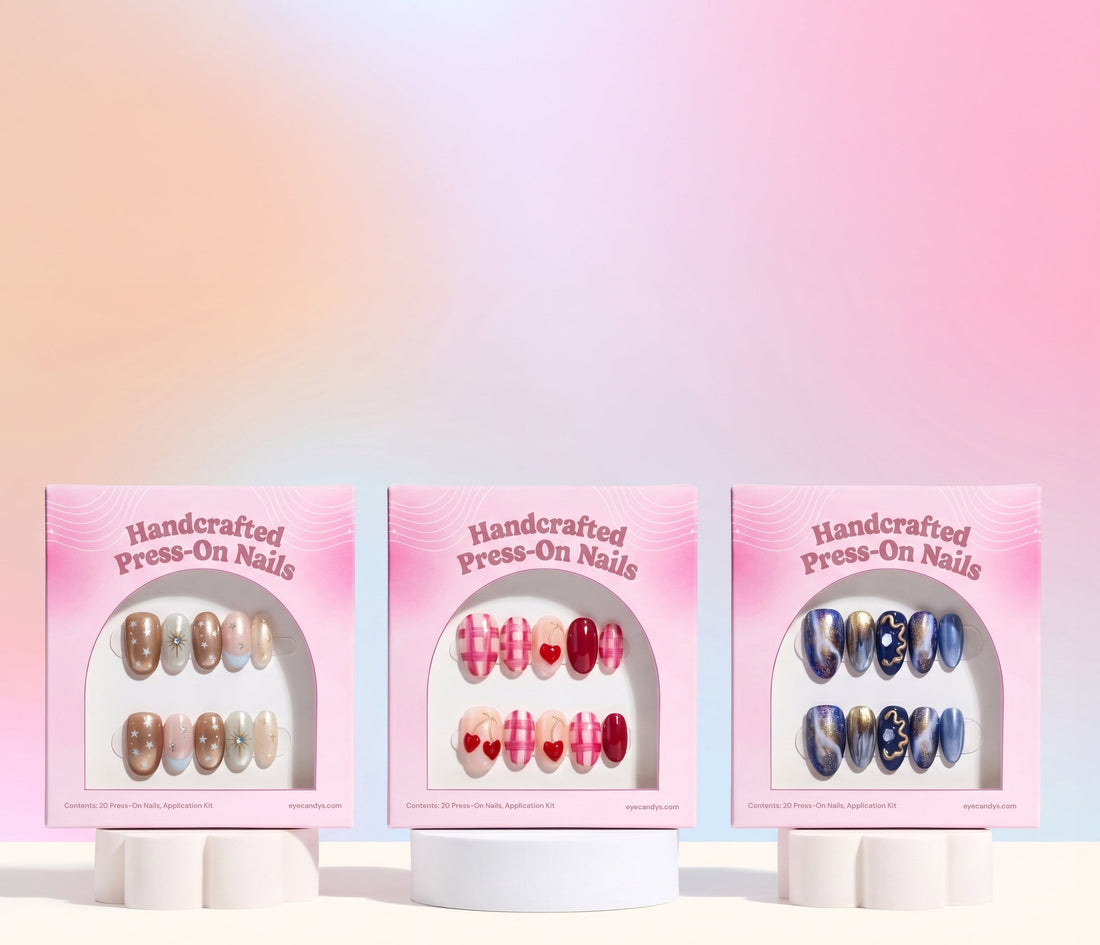 Press-On Nails - Short Press Ons Handmade with Salon Gel | EyeCandys