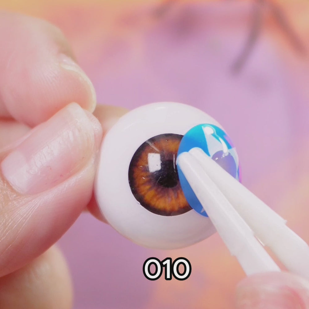 EyeCandys Cosplay 010 Blue 5-Point Star Color Contacts - Halloween