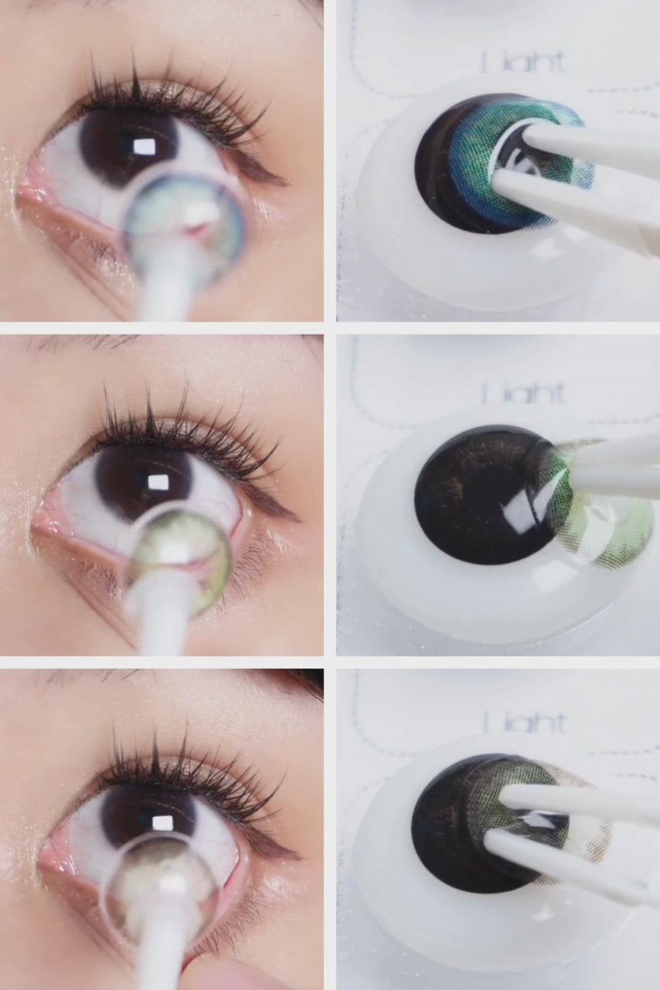 EyeCandys Isla Blue Grotto Color Contact Lens for Dark Eyes - WITH POWER