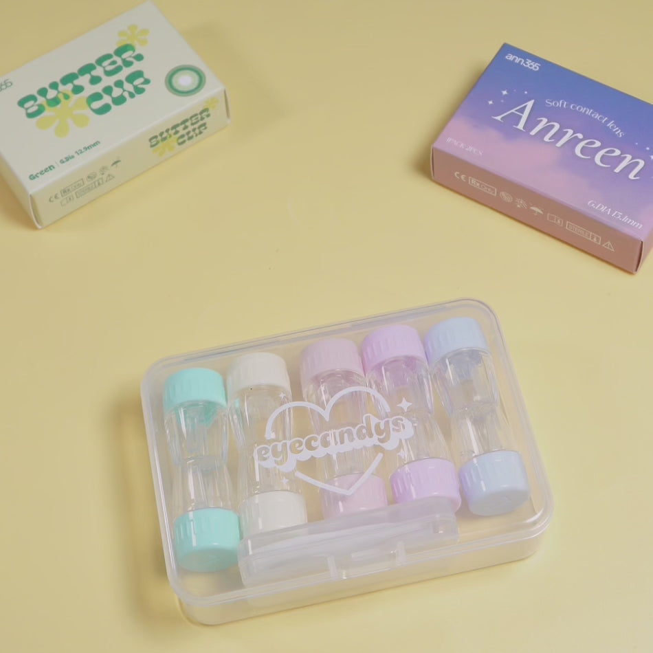 Cotton Candy Colored Contact Lens Case Travel Kit – EyeCandys®