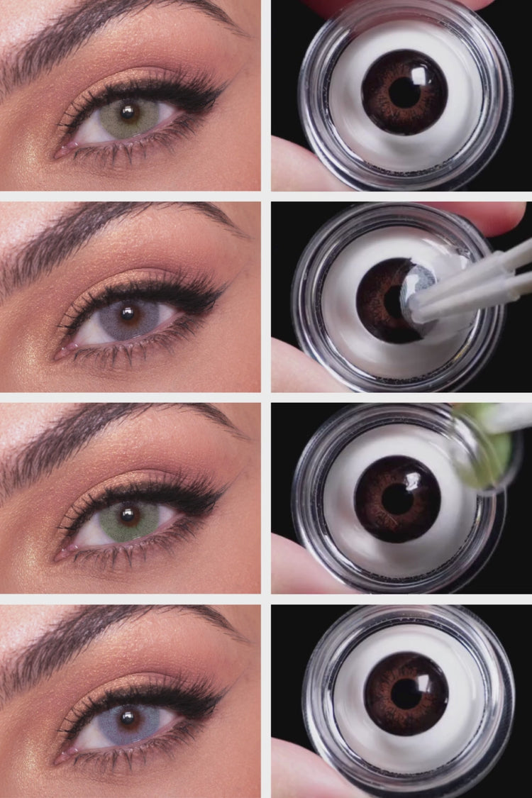 EyeCandys Dare to Be Grey Colour Contact Lenses with Power