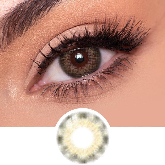 Most Natural Brown Contact Lenses 🤎 Circle Lenses | EyeCandys