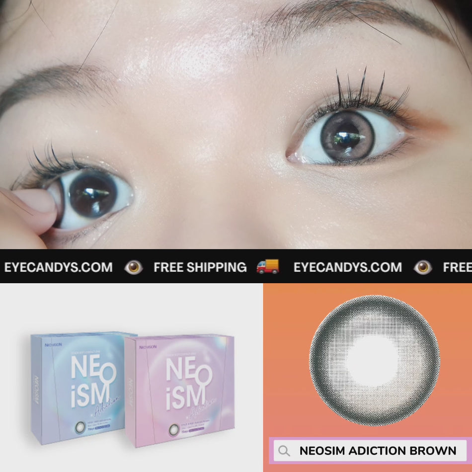 Buy NEO Neoism Adiction Brown Contact Lenses | EyeCandys
