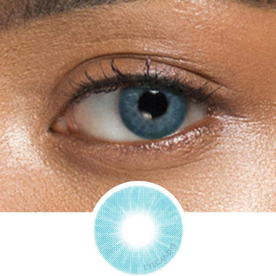 Buy Innovision Fantasy V: 1-tone Blue Colored Contacts | EyeCandys