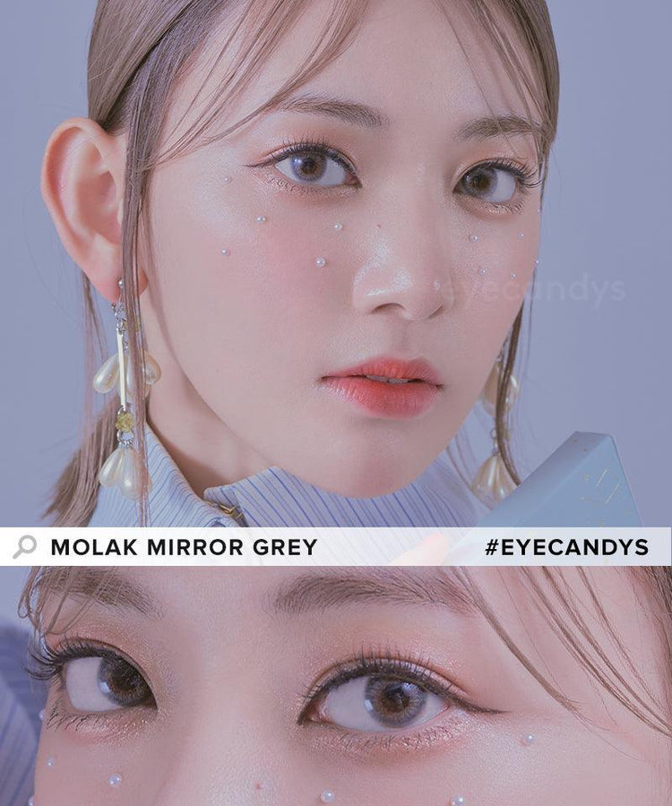 Buy Molak Mirror Grey Color Contacts | EyeCandys